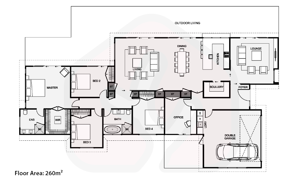The Dunsandel New Home Plan - Rātā Homes